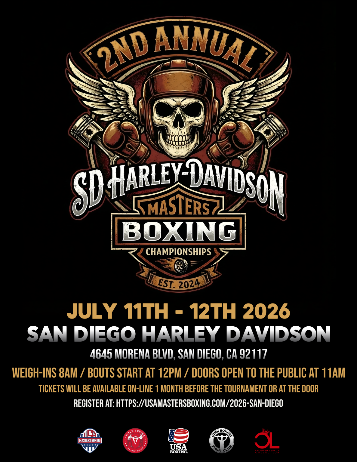 Upcoming Events – USA Masters Boxing